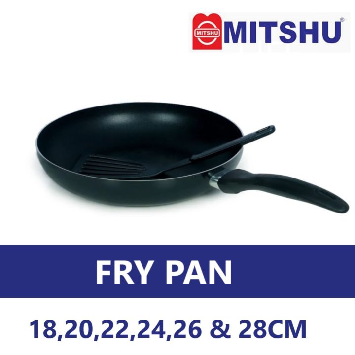 Mitshu Non-Stick Fry Pan – Available in 18CM, 20CM, 22CM, 24CM, 26CM ...