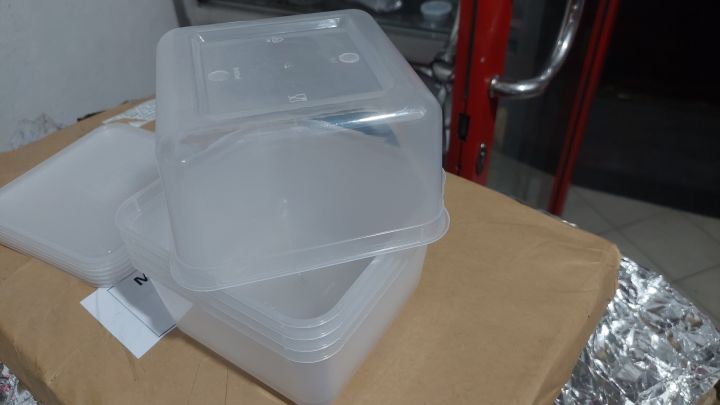 Super Strong 1 liter food Tub Microwave Safe Plastic Lunch Box CLEAR 20 ...