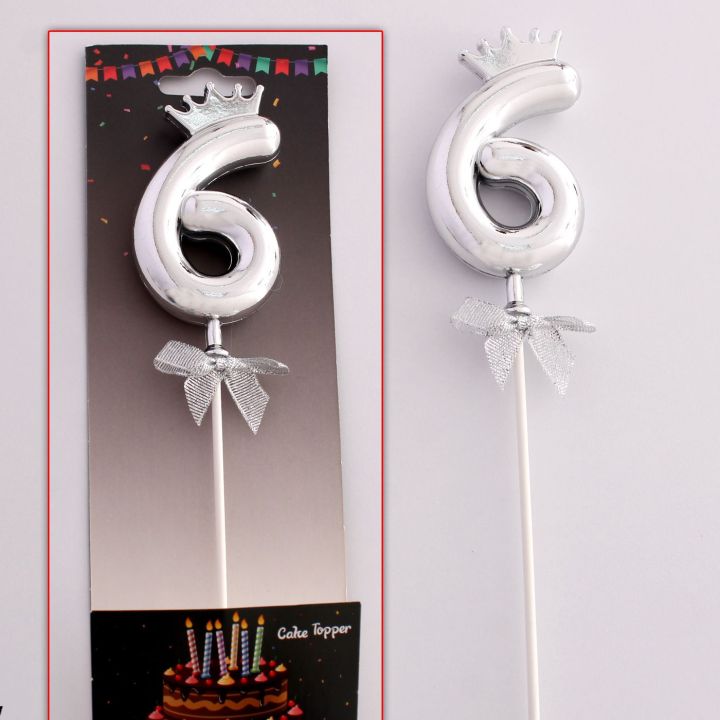Number Six Cake Topper | Daraz.lk