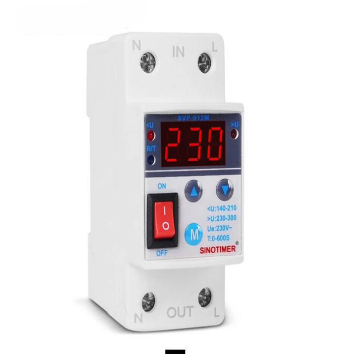 HD11V Over Voltage Protector 43A 230V Relay Protection, Automatic Din ...