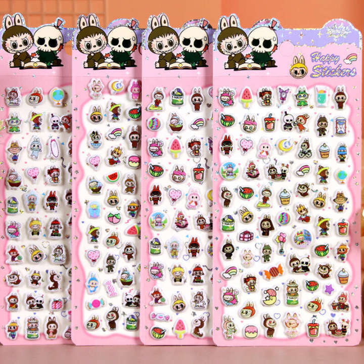 Childrens LABUBU Foam Small Bubble Labubu Elf Group Cartoon Bunny ...