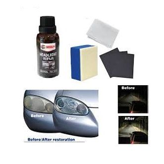 HEADLIGHT REPAIR KIT 100ML, RESTORE 4 TO 6 LAMPS, MORE THAN 1 YEAR ...