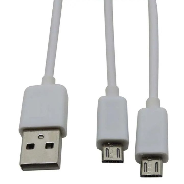 【All Of Me】new easy carry USB to micro Y Splitter Charging Cable for ...