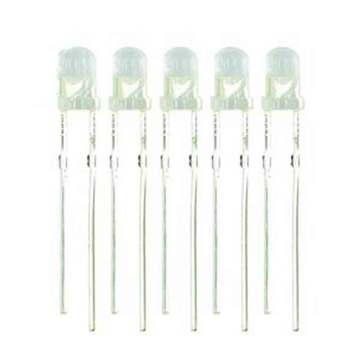 100pcs 3mm LED Light Emitting Diode Kit Warm white Red Blue Green UV ...