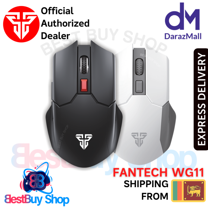 FANTECH WG11 CRUISER Wireless Gaming Mouse [ Black/ White] | Daraz.lk