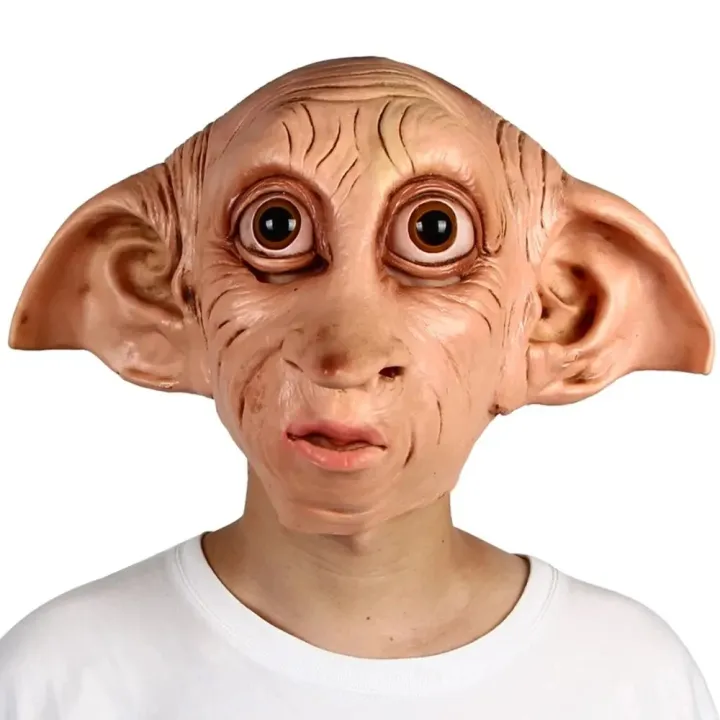 Dobby Mask House-Elf Latex Full Face Headgear Funny Cartoon Full Head ...