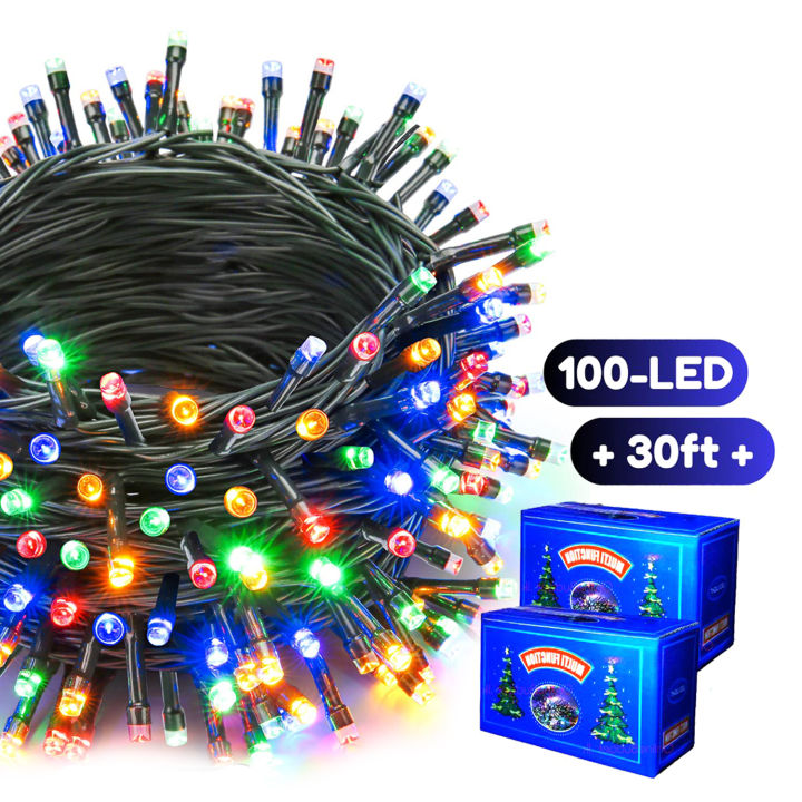 Multicolor 100 LED 30 Feet Light String Wesak Light Christmas Light ...