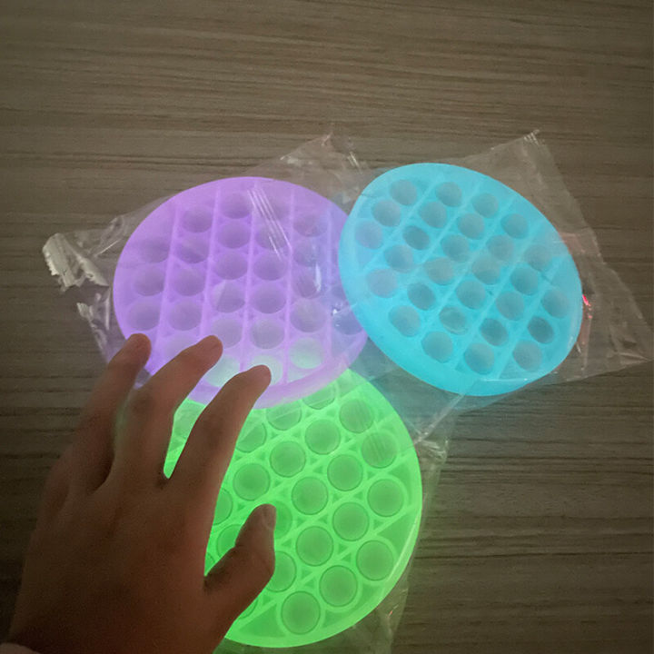 【Glow in The Dark】tiktok Push Pop Pop Bubble Sensory Pop it Fidget Toy ...