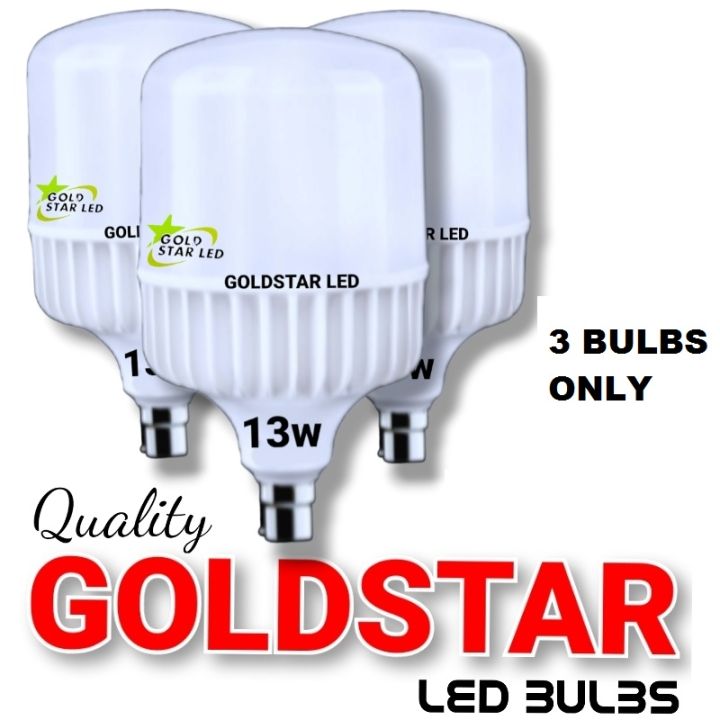 LED BULBS / HOUSE BULBS /- GOLD STAR 13W 3 Bulbs + FREE 13W 1 Bulb ...