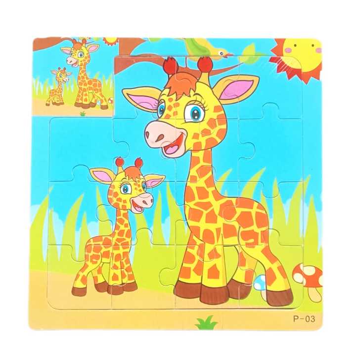 15 Pcs Wooden Jigsaw Puzzle for Kids Montessori - Multi Designs by ...