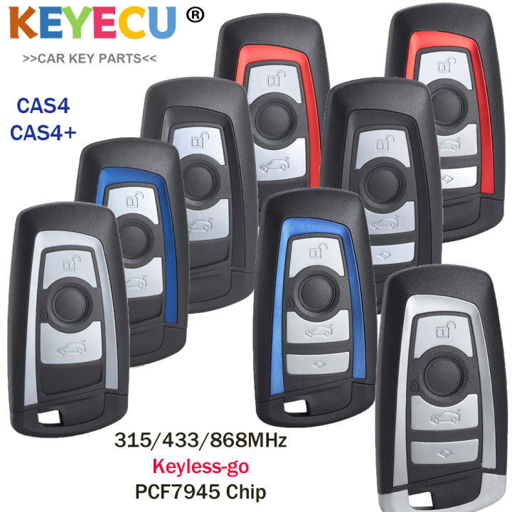 KEYECU Car Remote Key PCF7945 For BMW F 3 5 7 Series X5 X6 F20 F22 F30 ...