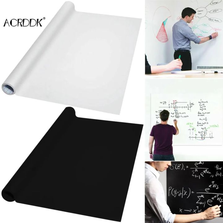 Black Board White Board Stickers Rolled Up Reusable Portable Drawing ...