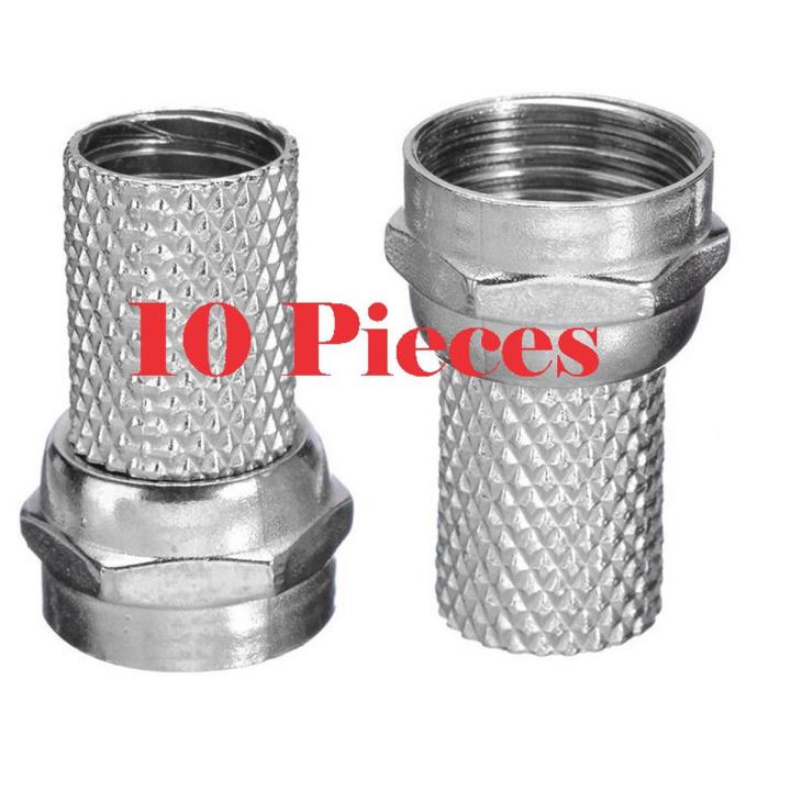 RG6 F Plug Connector Silver Waterproof Satellite | Daraz.lk