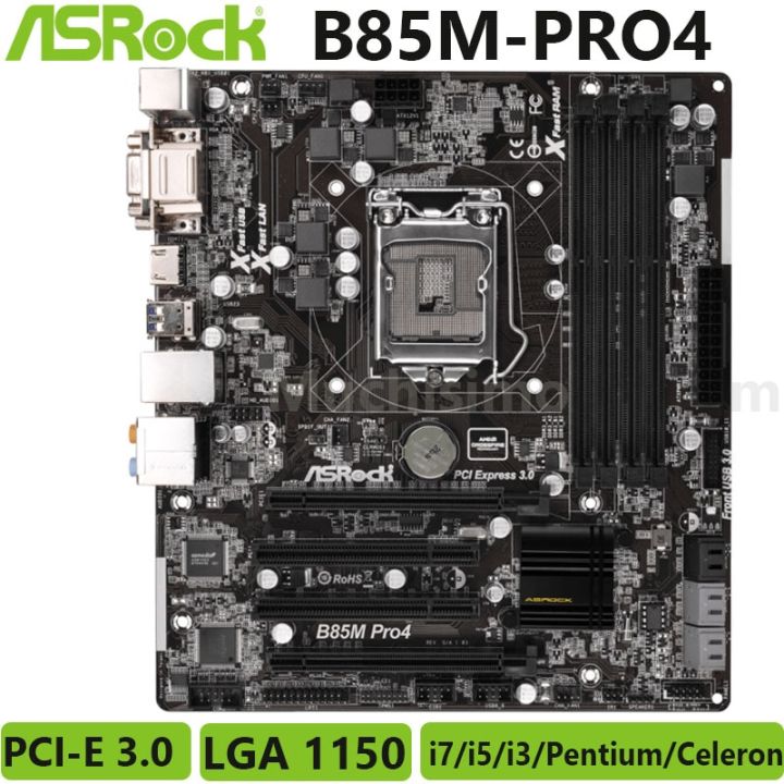 B85 Asrock 4TH Gegeneration Gaming Motherboard Ram Slot 4 | Daraz.lk