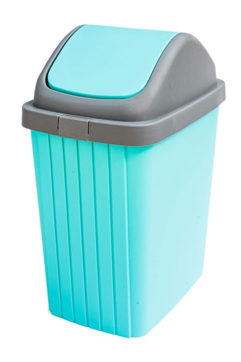 Medium Size Swing Dustbin/Garbage Bin With Easy trash can Lid With Lock ...