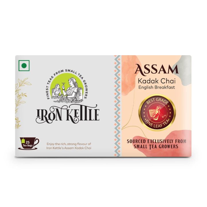 Iron Kettle Kadak Chai English Breakfast Tea - 25 Tea bags | Garden ...