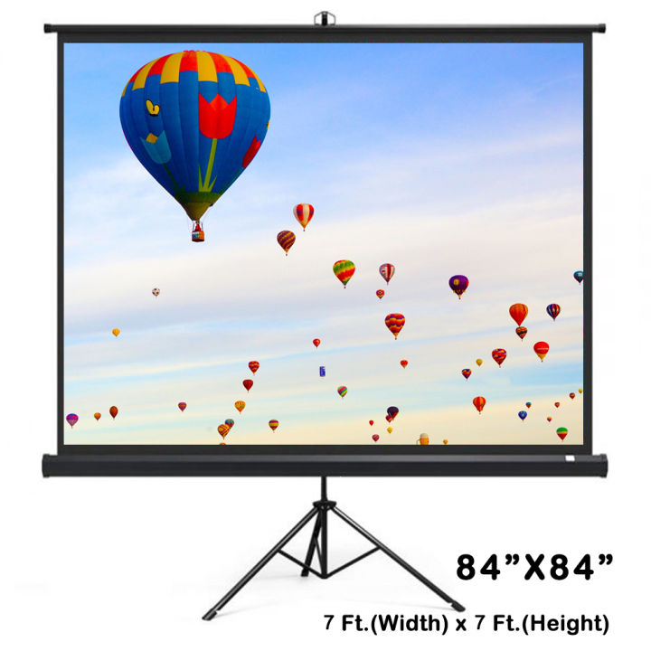 Portable Tripod Projector Screen (84"X84") | Daraz.lk