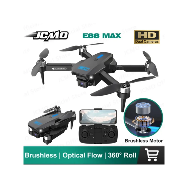 E88 Max 4k Dual Camera Brushless Folding Drone | Daraz.lk