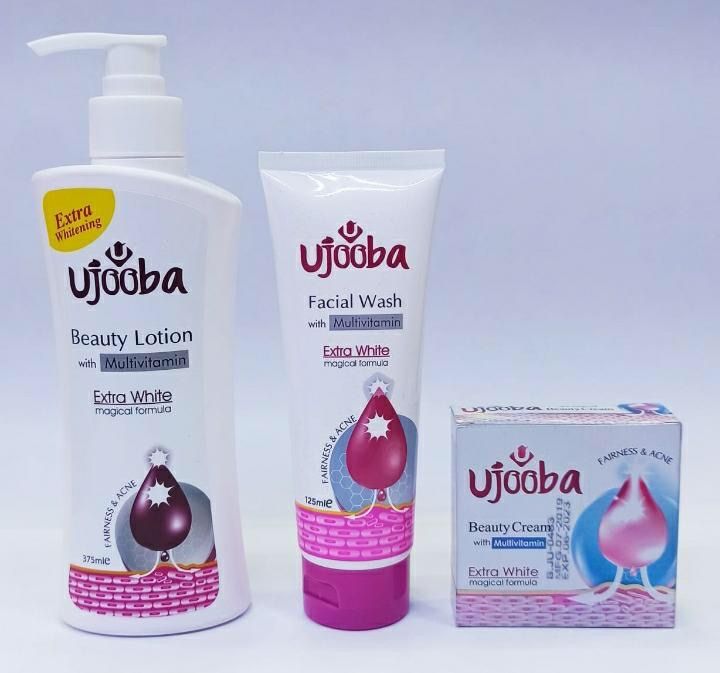 Ujooba beauty cream, body lotion and Face wash - combo pack | Daraz.lk