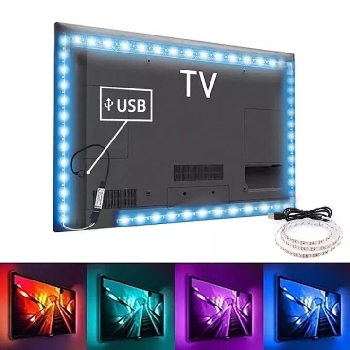 5V LED Strip Light TV Backlight USB 2835 SMD HDTV 1M 2M 3M 5M Tape Lamp ...