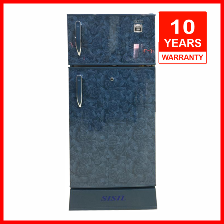 Sisil Refrigerator Double Door - 185L Blue Flower, Sisil Fridge, Sisil ...