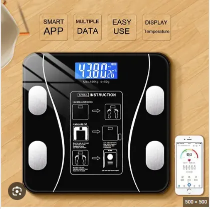 Bluetooth Enabled Digital Body Weighing Scale ,High Precision LCD ...