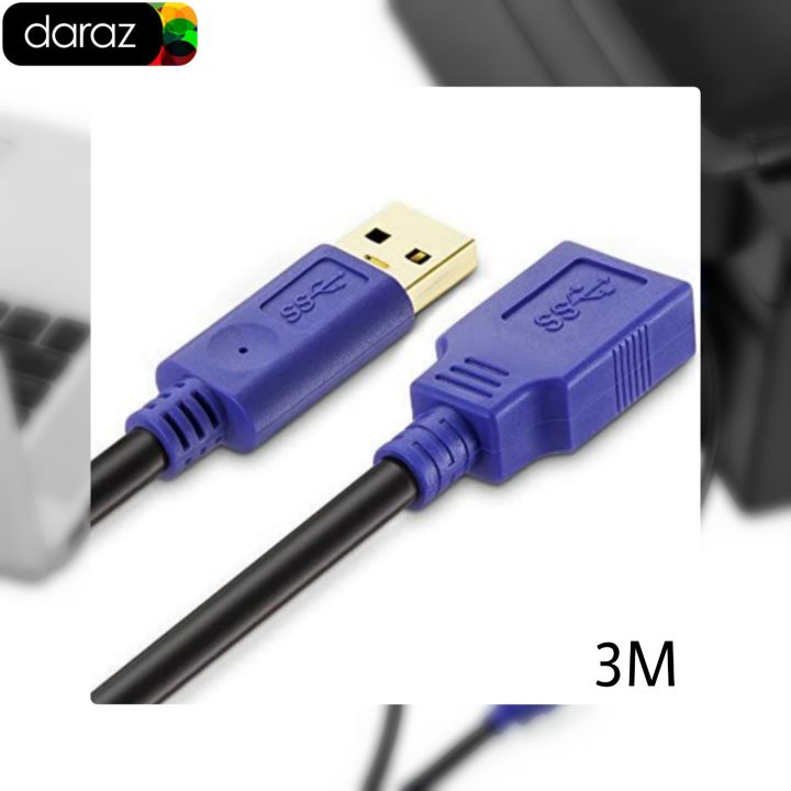 USB Extension Cable 3M High Speed Data Transferring - Purple | Daraz.lk