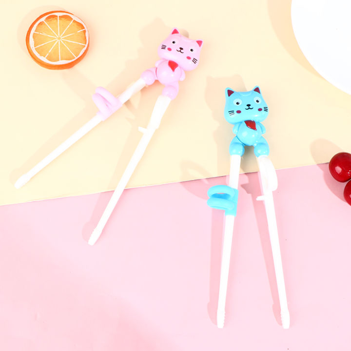 Cartoon Animal Head Chopsticks Children Eating Training Baby Learning ...