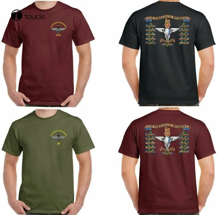 The Parachute Regiment T-Shirt Mens 1 2 3 4 Para Reg Paratrooper Battle ...