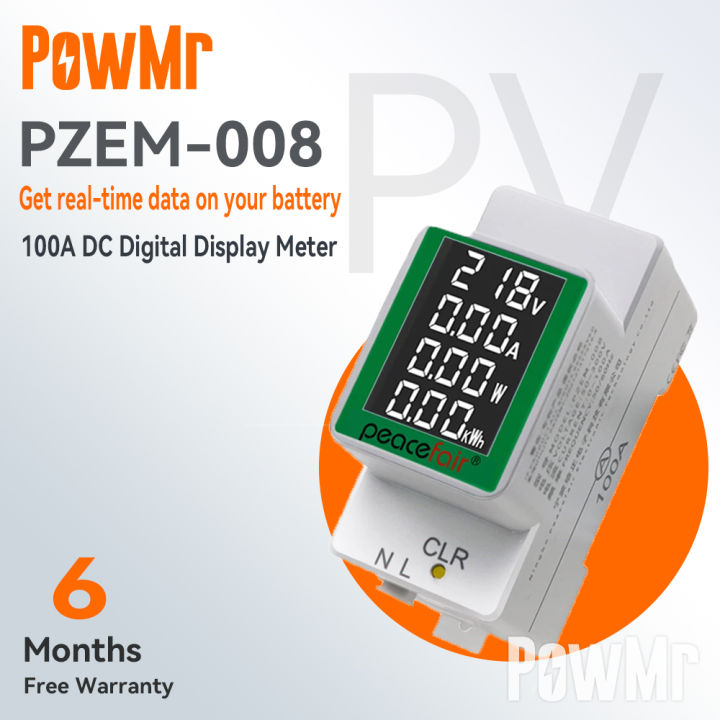 PZEM-008 1pc Din Rail Power Energy Meter Electronic Kwh Meter Wattmeter ...