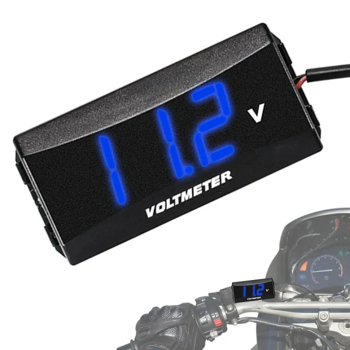 Automatic Volt Meter Waterproof 12V Meter LED Display Voltmeter ...