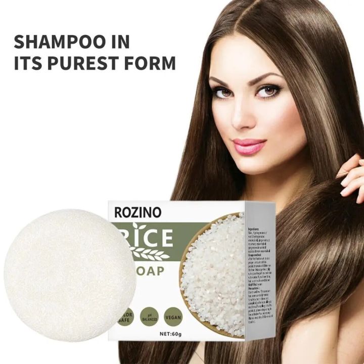 Organic Rice Shampoo Soap Bar Dry Hair Conditioning Soap Rice Water ...