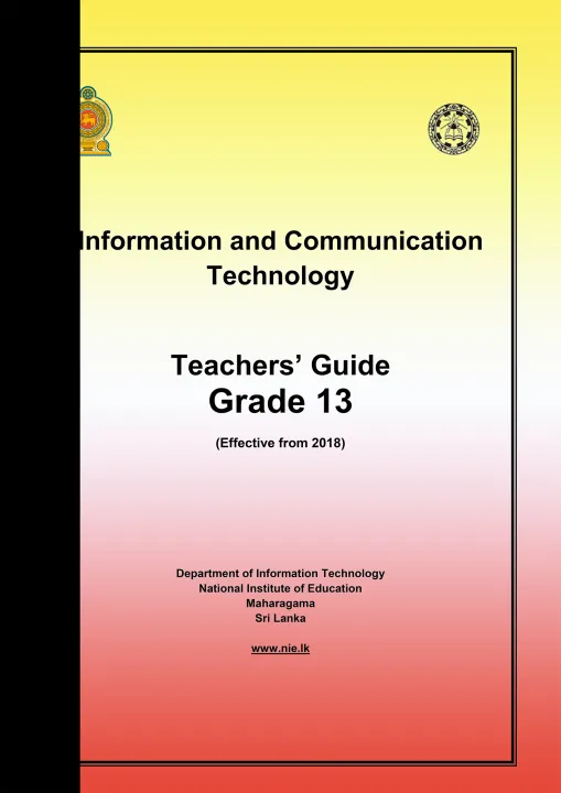 Information Communication Technology Teachers Guide - ICT - Grade 13 ...