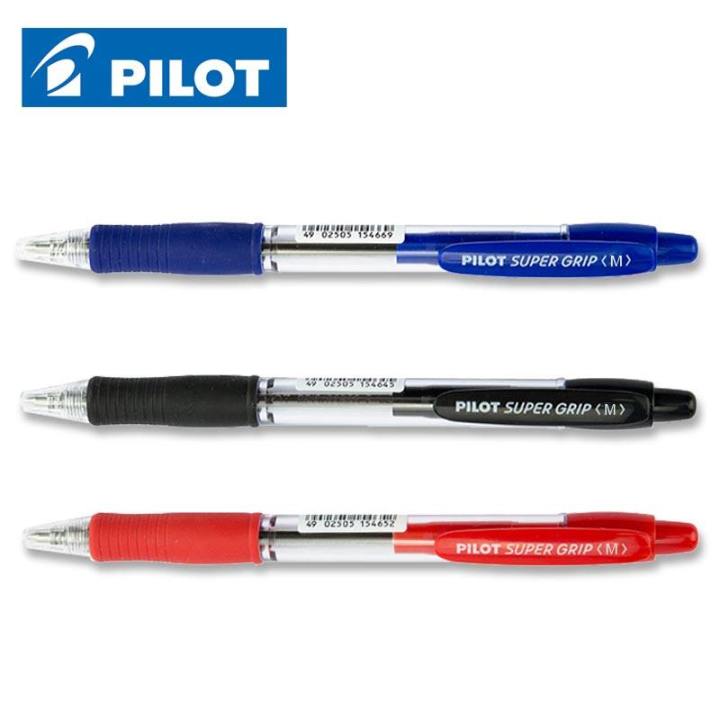 PILOT Ball Point Pen Super Grip Fine 0.7 / Medium 1.0 (BPGP-10R) | Daraz.lk