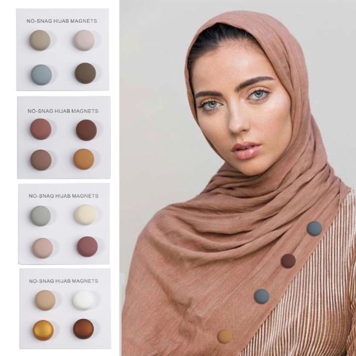 Shawl/Hijab Magnets – No-Snag, Matte or Gloss, Multiple Color Options ...