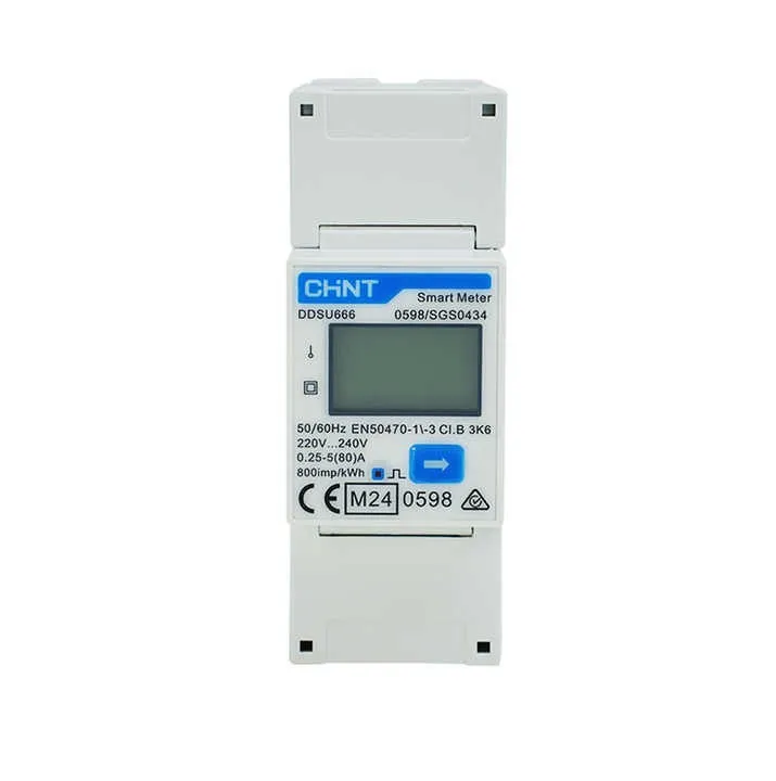 CHINT Single Phase Din Rail Energy Meter Ddsu666 Digital Watt Voltage Current Frequency PF IMP ...