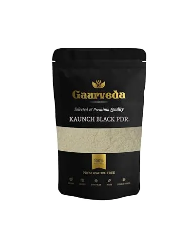 Gaurveda Kaunch Black Seeds Powder - Kaunch Beej Black Powder - Black ...