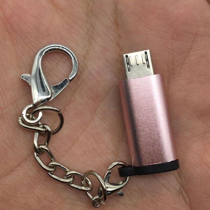 Male Micro To Female Type-C Charge Sync Adapter With Hanger Micro Type ...