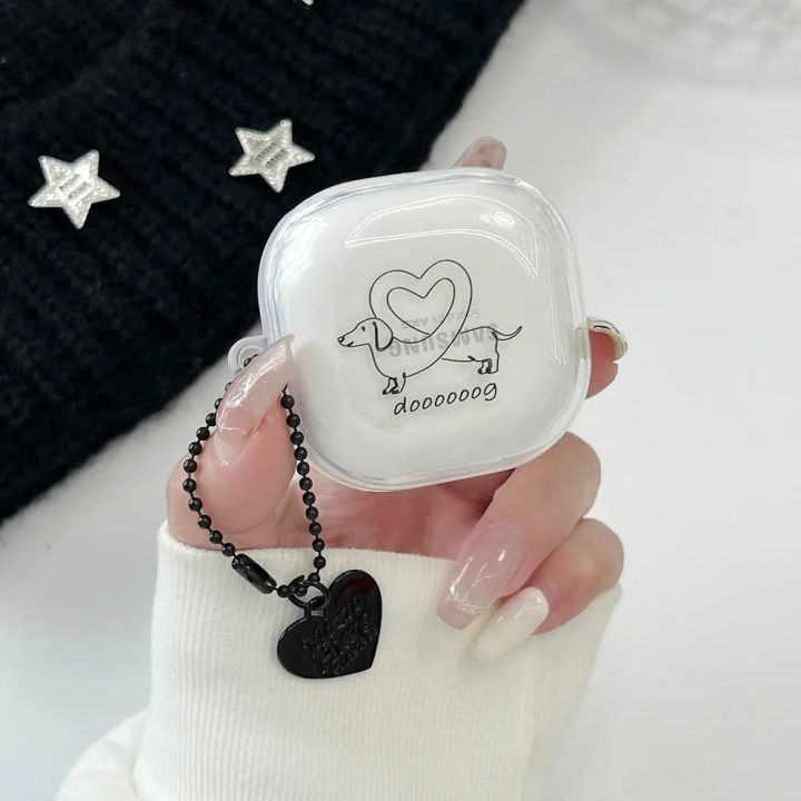 NEW Cute Panda Dog Black Eggette Pendant Headset Case For Samsung ...