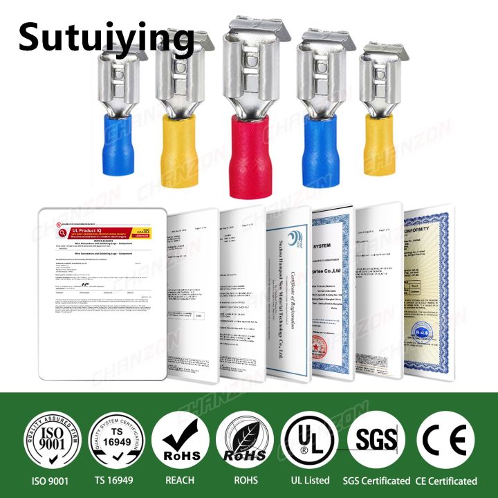 Sutuiying High Quality 50/70PCS Piggy Back Wire Terminals 6.3Mm ...