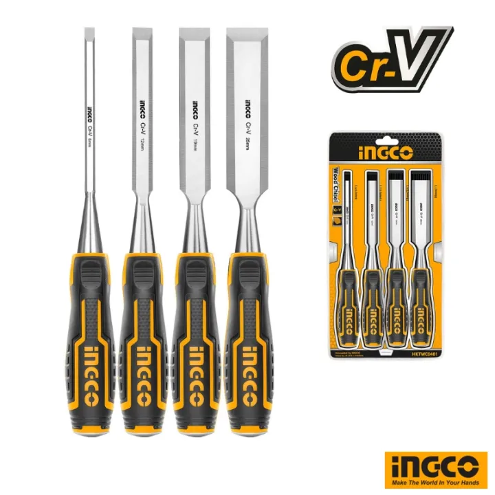 INGCO Wood Chisel Set 4 PCs | Daraz.lk