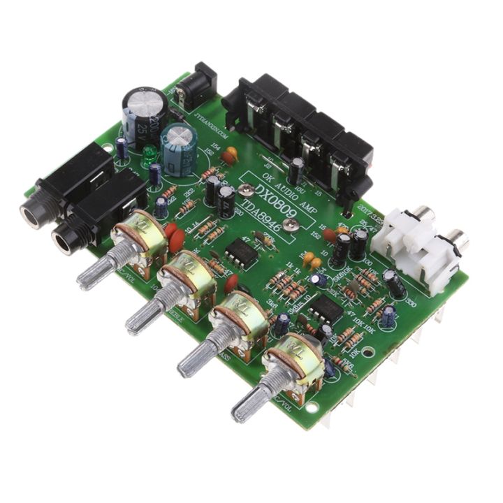 DX0809 Two-Channel Power Amplifier Board 60W Hi-Fi Stereo Audio Power ...