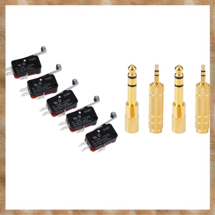 Kqueebee 5 Pcs 3 Terminals Miniature Micro-Switch & 4 Pcs Headphone ...