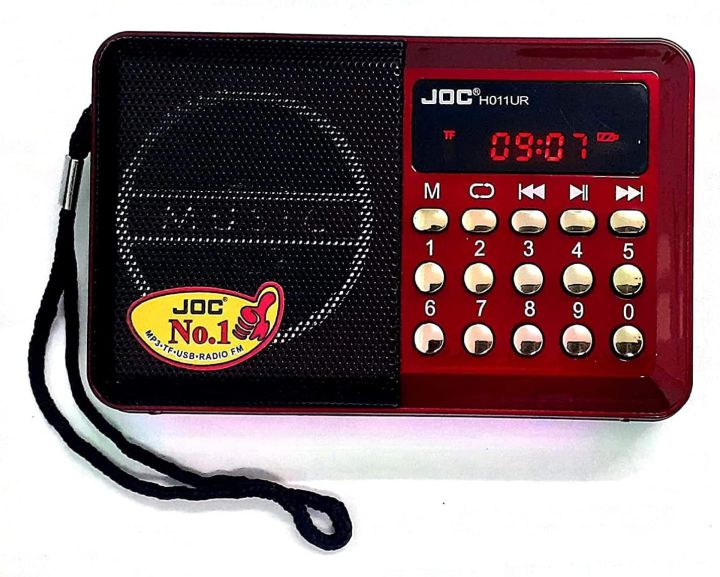Joc Mini FM Radio and MP3 Player Digital Speaker, Compact Portable ...