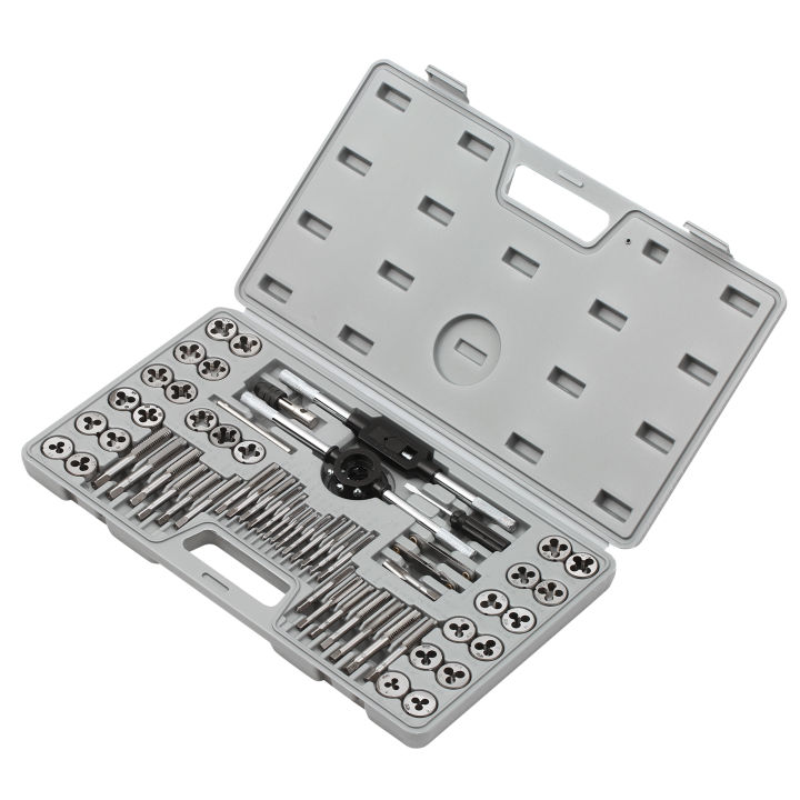 KOGEEK 60pcs Tap & Die Set SAE and Metric Sizes Screw Taps Threading ...