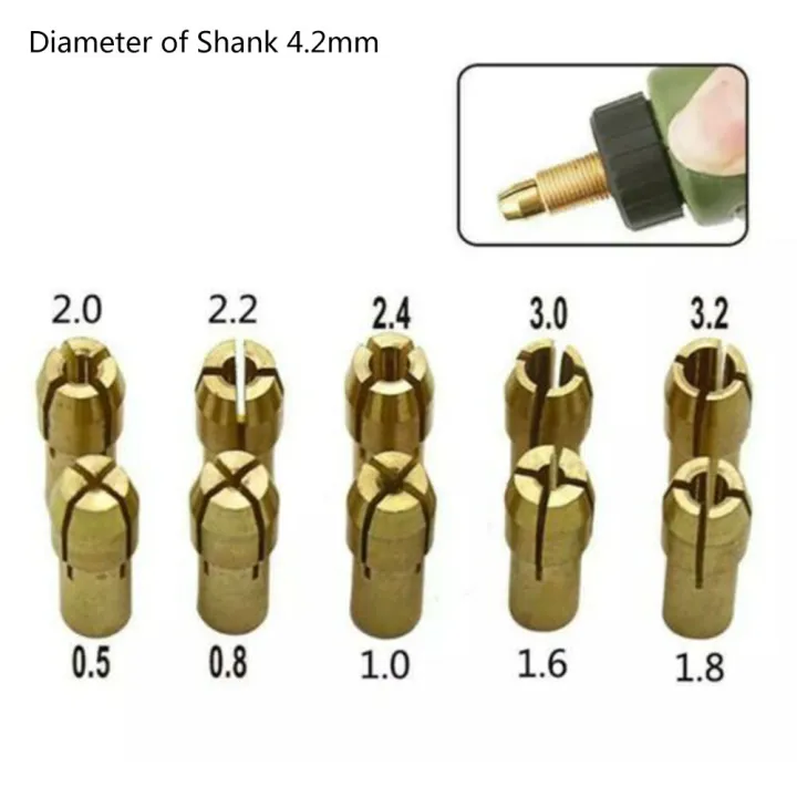 【Satisfaction guarantee】10-piece Set Of Electric Grinder Chuck Drill ...