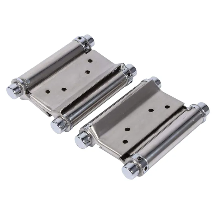 2 PCS 3 Inch Stainless Steel Hinge Full Mortise Lock Self-Closing ...