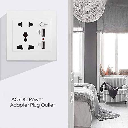 Dual USB Universal Multi Plug Socket | Daraz.lk