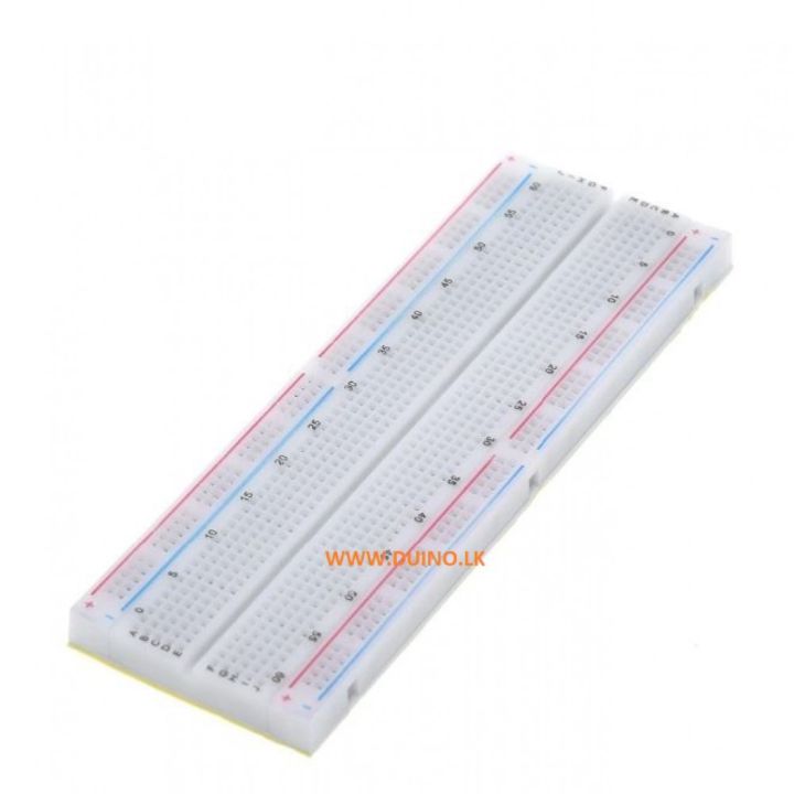 Breadboard 830 Tie Point 16.5x5.5x0.85 Cm for arduino | Daraz.lk