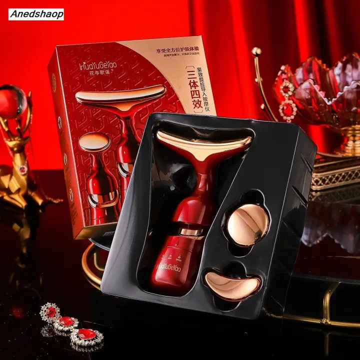 Anedshaop 3 In 1 Face Massager Neck Facial Eye Massage Introducer ...